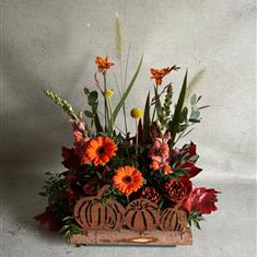 Rustic Pumpkin Arrangement Melanie's Florist Tadcaster